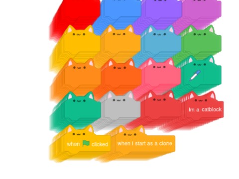 Cat blocks | | Vector art!