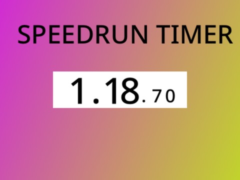 Speedrun timer