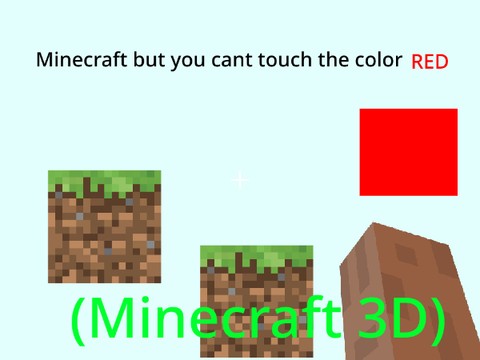 Minecraft but you cant touch the color red __ #games