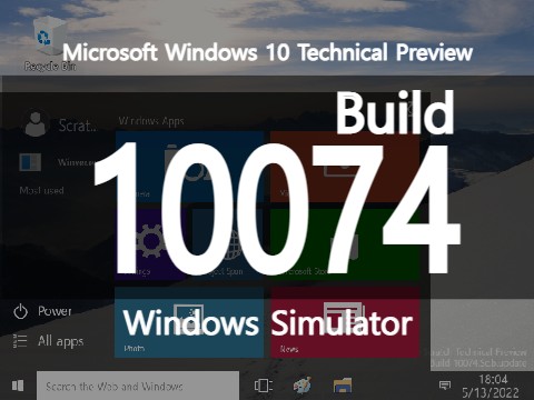 Windows 10 Technical Preview Build 10074