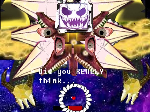 Outertale Omega Flowey fight EASTER EGGS CHALLENGE!! progress))