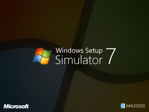 Windows 7 Setup Simulator