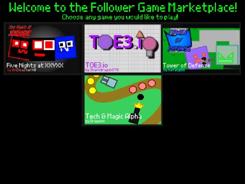 [Version 1.4] Follower Game Marketplace