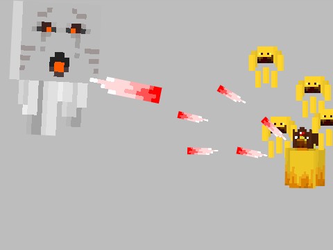 Minecraft Dungeons Wild Fire VS Ghast