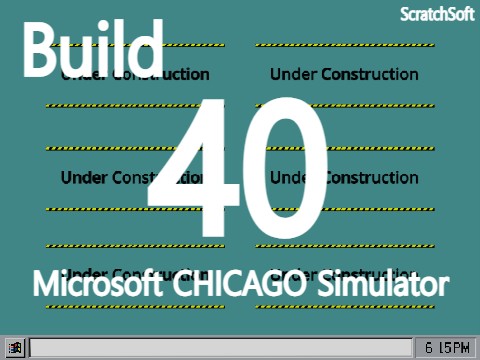 Microsoft CHICAGO Build 40