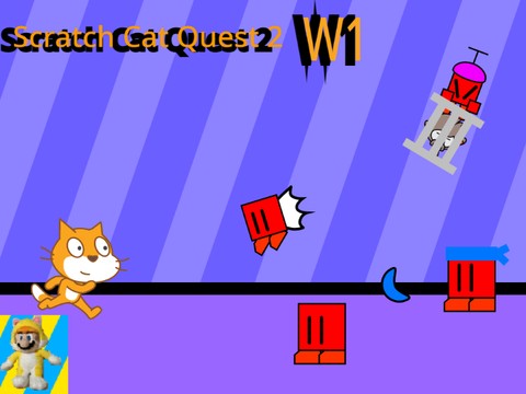 Scratch Cat Quest 2 World 1 - #All #Games