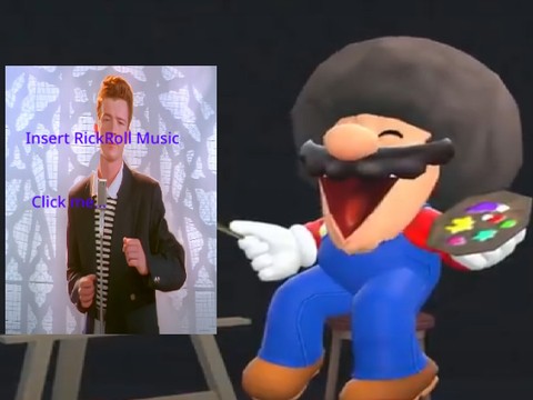 Mario paint Rick roll. remix