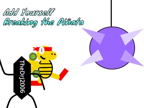 Add Yourself Breaking the Piñata (1)