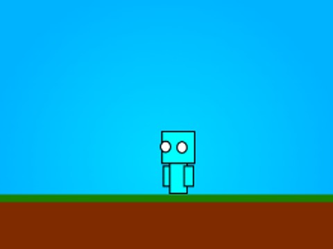 Walking and Jumping Blue Cube 2