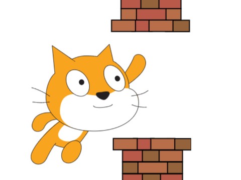 Scratch cat learns to fly (Neural network and Genetic algorithm)