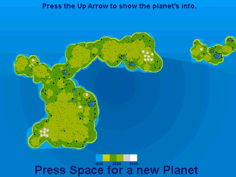 Random Blue Planet Generator