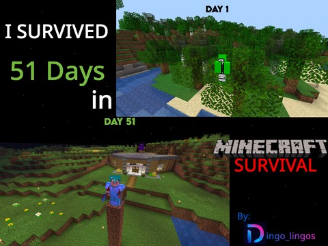 (#1) I SURVIVED 50 Days in Minecraft Survival #stories #games #trending ...