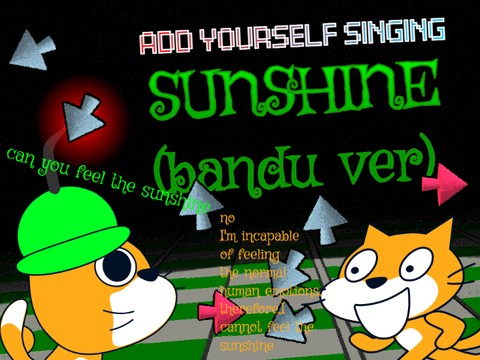 add yourself/your oc singing sunshine (bandu version)
