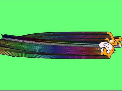 scratch cat 3D effects