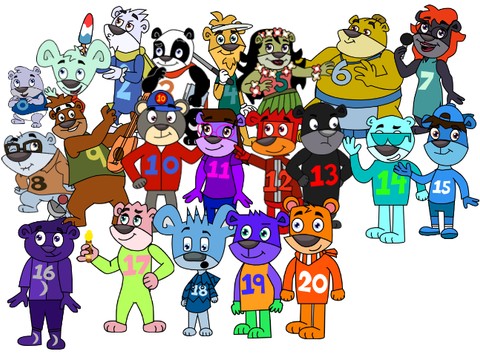 (FANMADE) The Numbears 0-20