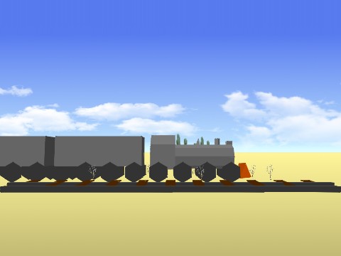 3D Train Game Concept