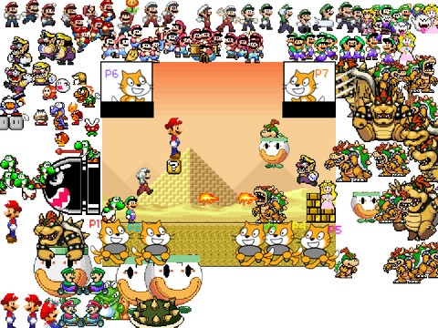 ultimate super mario world scene creator (NOW WITH PLAYERS ONLINE)