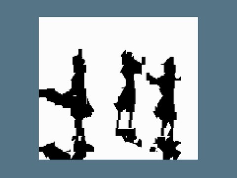 Bad Apple but with tiles