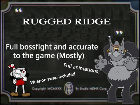 Cuphead The Cyclops in Rugged Ridge