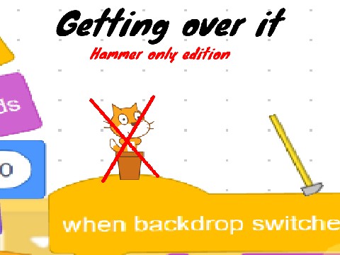 Getting Over It, hammer only edition!