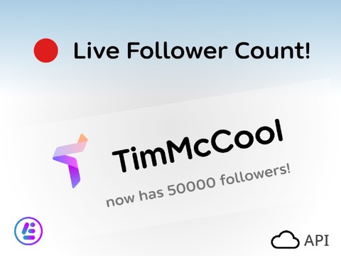 ☁️ Live Follower Count! ☁️
