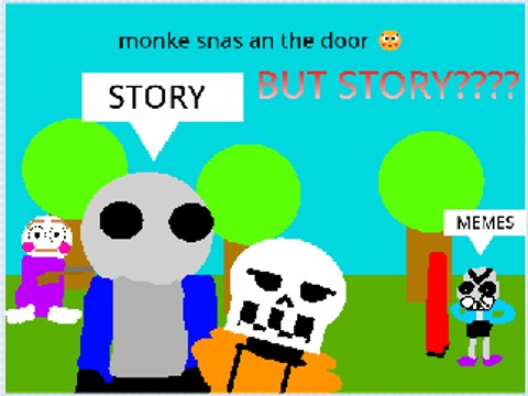 monkey sans and the door but story