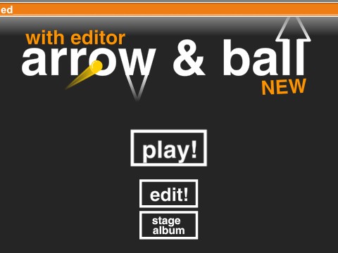 NEW arrow & ball with editor! v 0.2.1