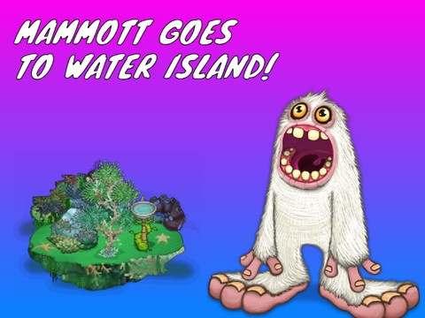 Mammott goes to water island
