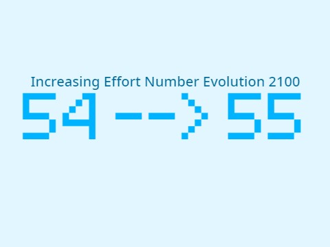 Increasing Effort Number Evolution 2100 (54 -> 55)
