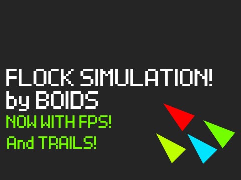 Flock Simulation by BOIDS with FPS