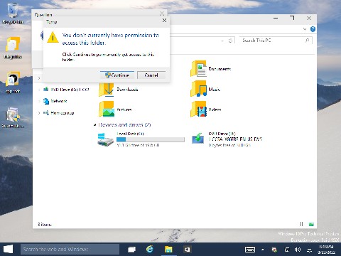 Windows 10 Build 9926 Crazy Error Maker
