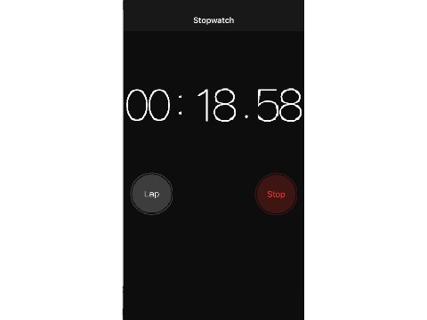 iPhone Stopwatch