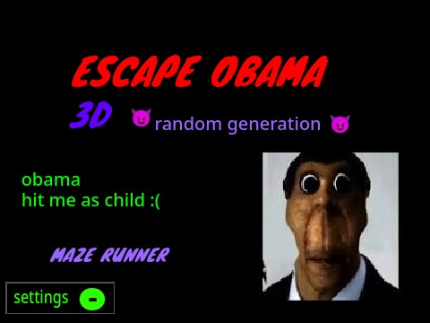 3D escape obama☁ #fun #3d #games