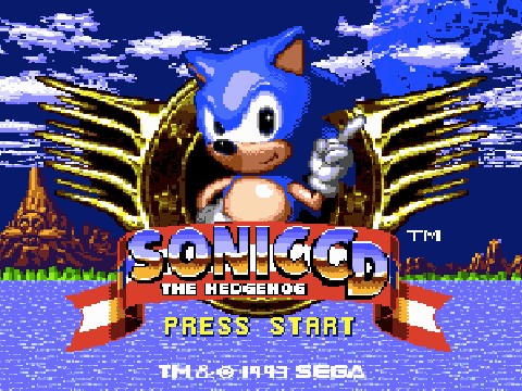 Sonic CD - Title Screen