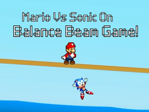 Mario vs Sonic On Balance Beam Game!