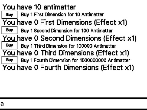 Antimatter Dimensions: Scratch Remake v1.0.1 Alpha