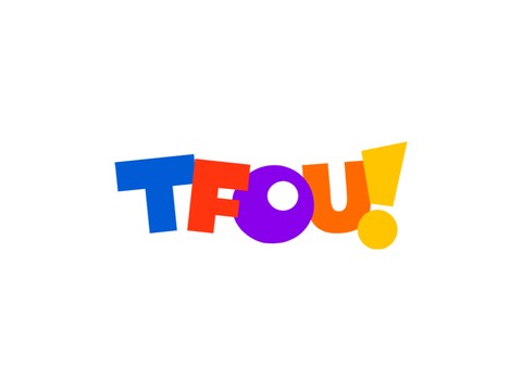 tfou kidworld logo + fuzzy logo = this