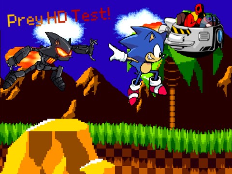 FNF Prey HD Test! but is green hill (beta edition)