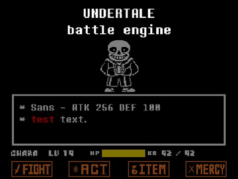 UNDERTALE BATTLE ENGINE Ⅳ