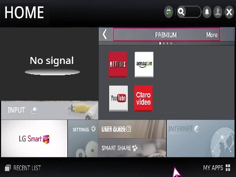 WebOS LG Smart Tv Simulator