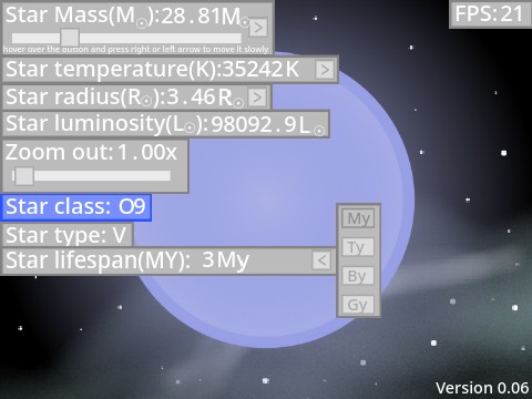 Star simulator v0.06