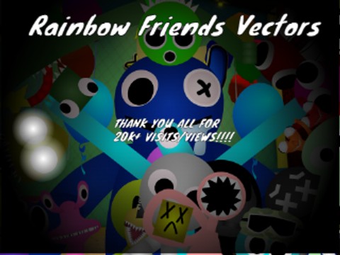 SUPER Rainbow Friends Vectors