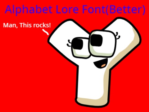 Alphabet lore font (even better)