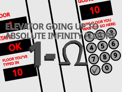 Elevator going up to ABSOLUTE INFINITY FLOORS