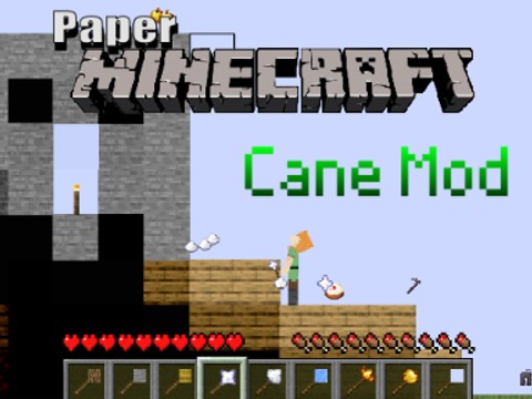 Paper Minecraft Mod! Add Cane!! Ver.1.42