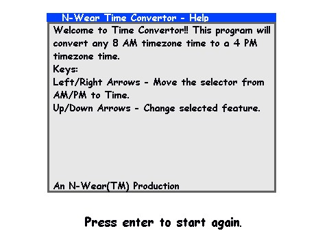 N-Wear Time converter