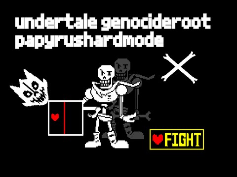 undertale hardmode papyrus fight! my take!