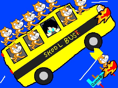 Cats Invade- add yourself in the flying school bus!