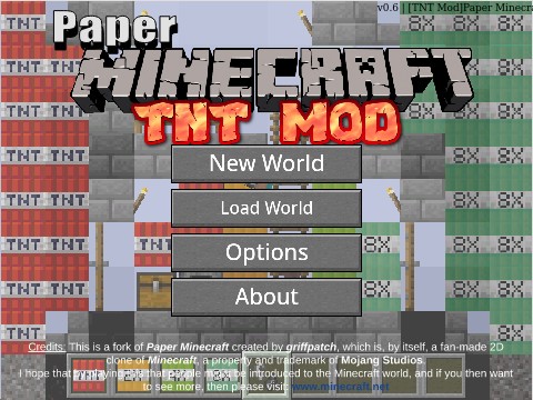Paper Minecraft TNT mod v1.2