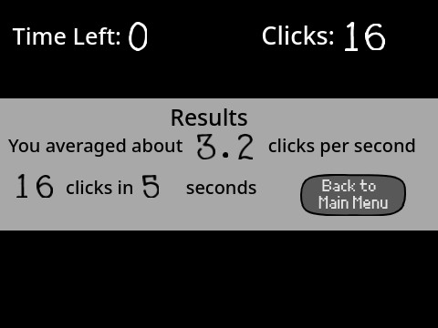 CPS Test! (Clicks per second)
